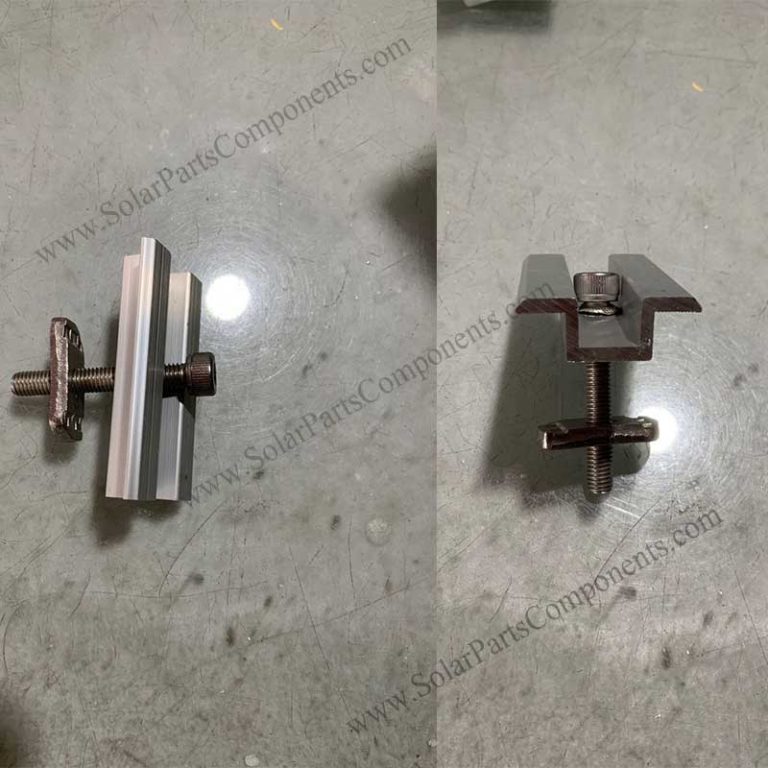 Aluminum solar end clamps for frame solar panel mounting