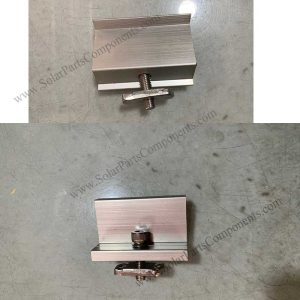 Aluminum solar end clamps for frame solar panel mounting