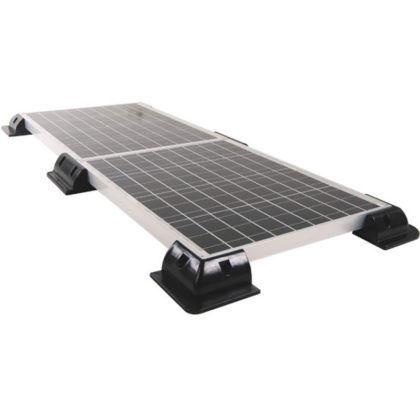Caravan mounting systems, kits and brackets for solar panels installation