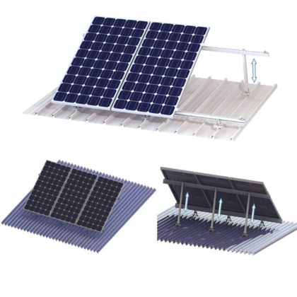 Adjustable Tilt Solar Mounting for metal, sandwich roof top