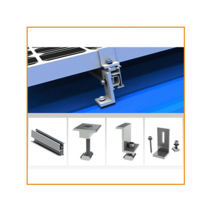L feet clamp Solar Mounting Systems for metal, zinc, tin, iron ...