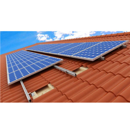 Solar Mounted System for tile roofing with side mounted hooks