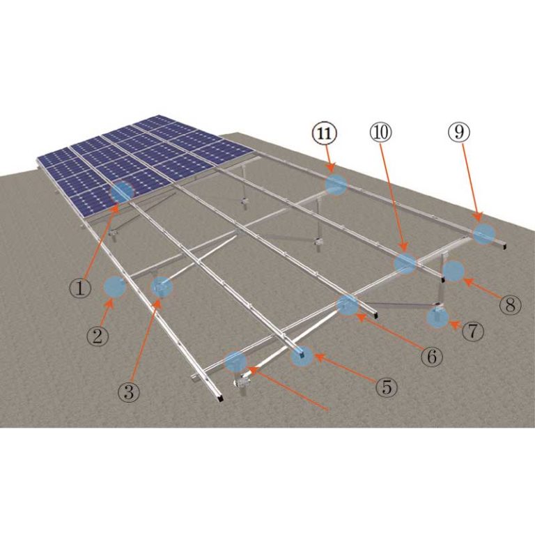 Aluminum Solar Grounding Mounting Systems - " W " type