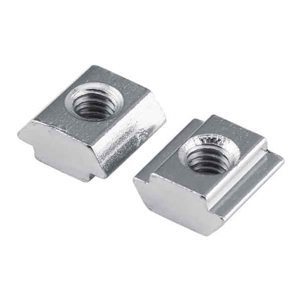 Aluminum sliding nut kit for solar panel rail mounting
