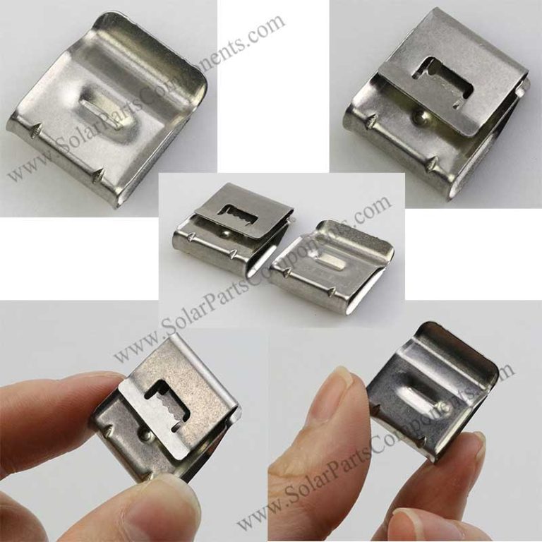 Two lines solar cable clips for solar panel mounting installation