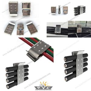 Four lines solar cable clips for solar panel mounting installation