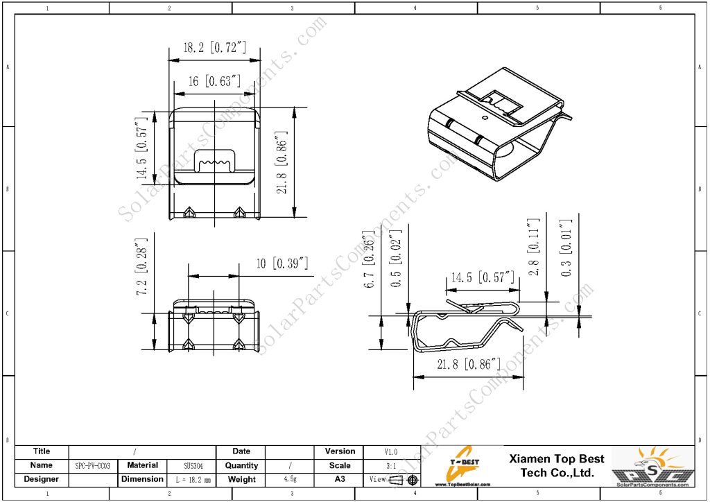 Two lines solar cable clips for solar panel mounting installation