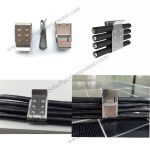 Four lines solar cable clips for solar panel mounting installation