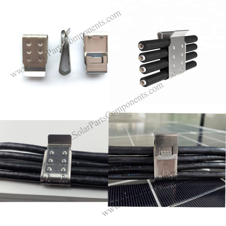 Four lines solar cable clips for solar panel mounting installation