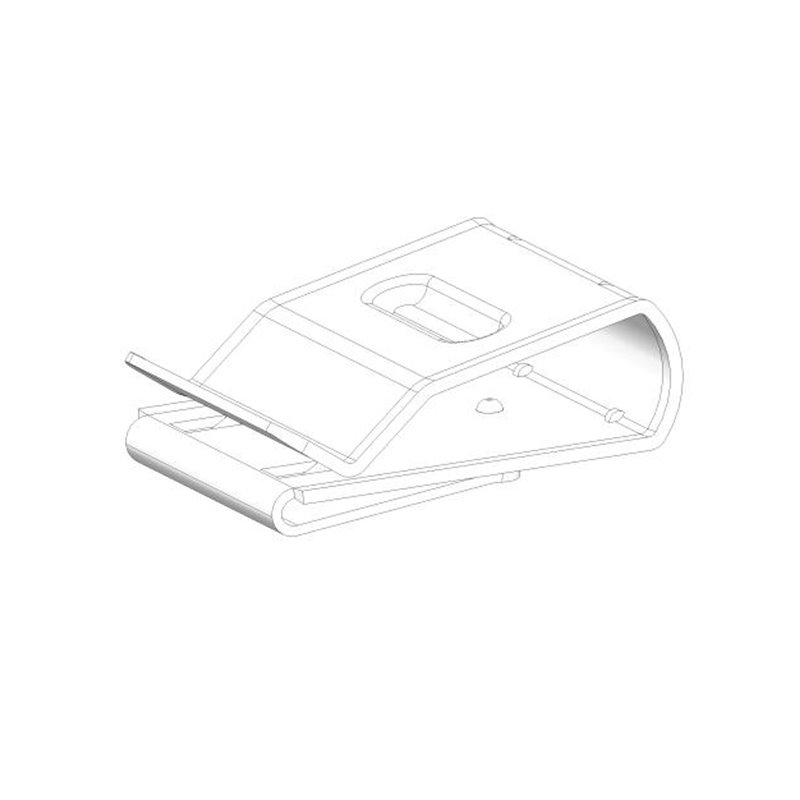 Drawing for two lines solar panel cable clips, PV modules wire clip