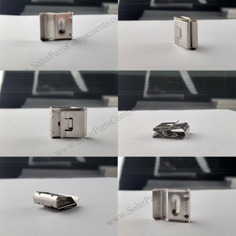 Two lines solar cable clips for solar panel mounting installation