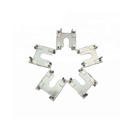 PV module grounding clips washers and plates