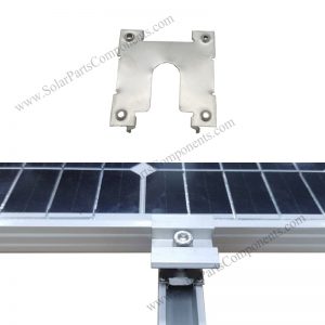 PV module grounding clips washers and plates