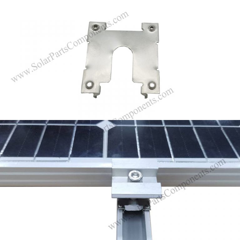 PV module grounding clips washers and plates