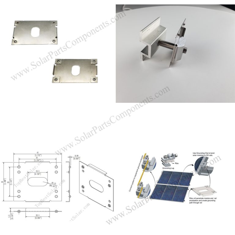 Photovoltaic Panel Grounding Clips SPC-GW-14 SUS304