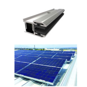 Frameless PV module mid clamps and end clamps for thin film solar panel ...