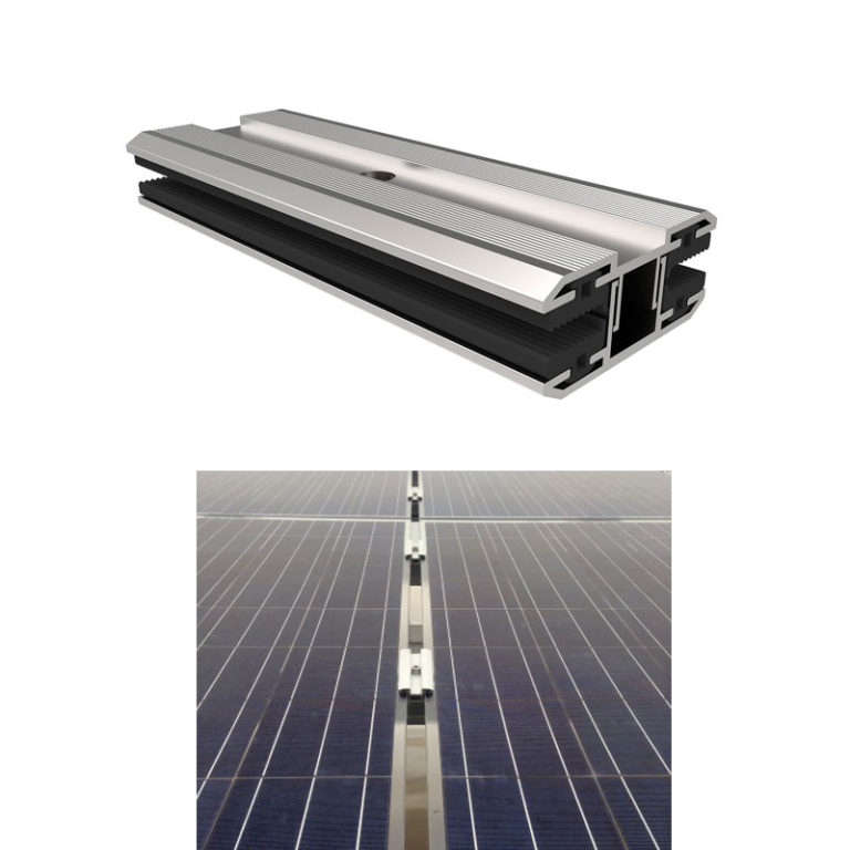 Frameless PV module mid clamps and end clamps for thin film solar panel ...