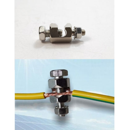 PV module grounding lugs for solar panel earthing