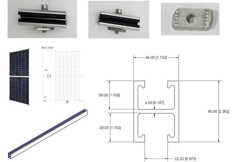 Customized Nuts For Bifacial Module Mounting
