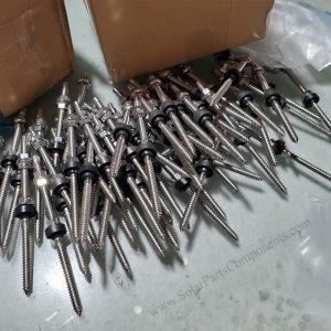 Solar hanger bolts for PV module roof mounting system