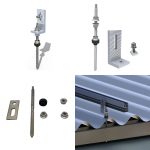 Solar hanger bolts for PV module roof mounting system