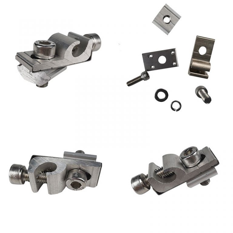 Solar panel grounding lugs - copper lay in lug