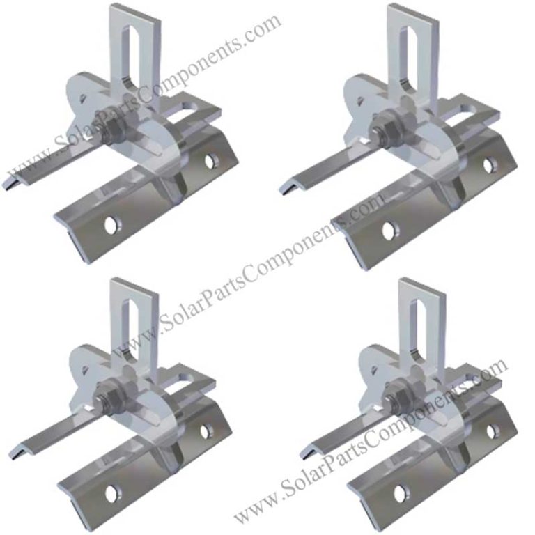 Universal solar roof brackets for side mounted