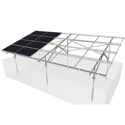 Solar Ground Mounting System-Carbon Steel-W-Type