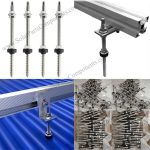 Solar hanger bolts for PV module roof mounting system