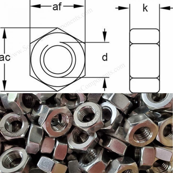 Hex Nuts M8 SPC-F-N108