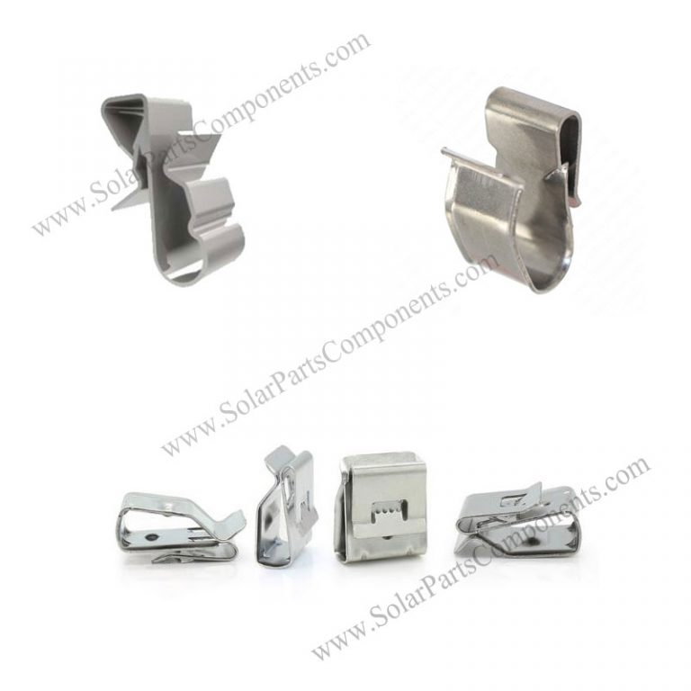 Solar cable clips for two lines