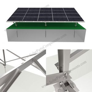 Solar Ground Racking System for Carbon Steel-W Type