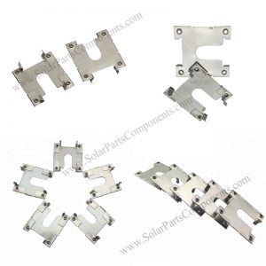 Solar panel earthing washer mounting components