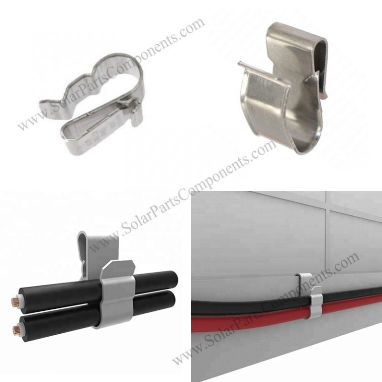 Stainless steel solar panel cable clips
