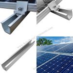 solar aluminum rails for mounting system