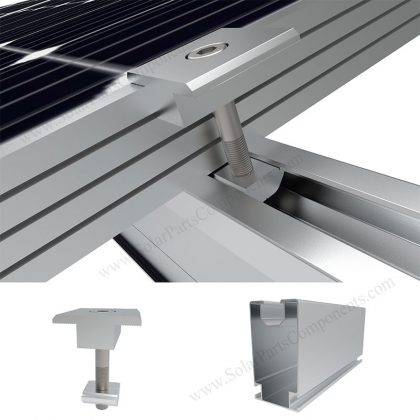 Aluminum Solar Panel Ground Mounting System, SPC-GA-2V-N
