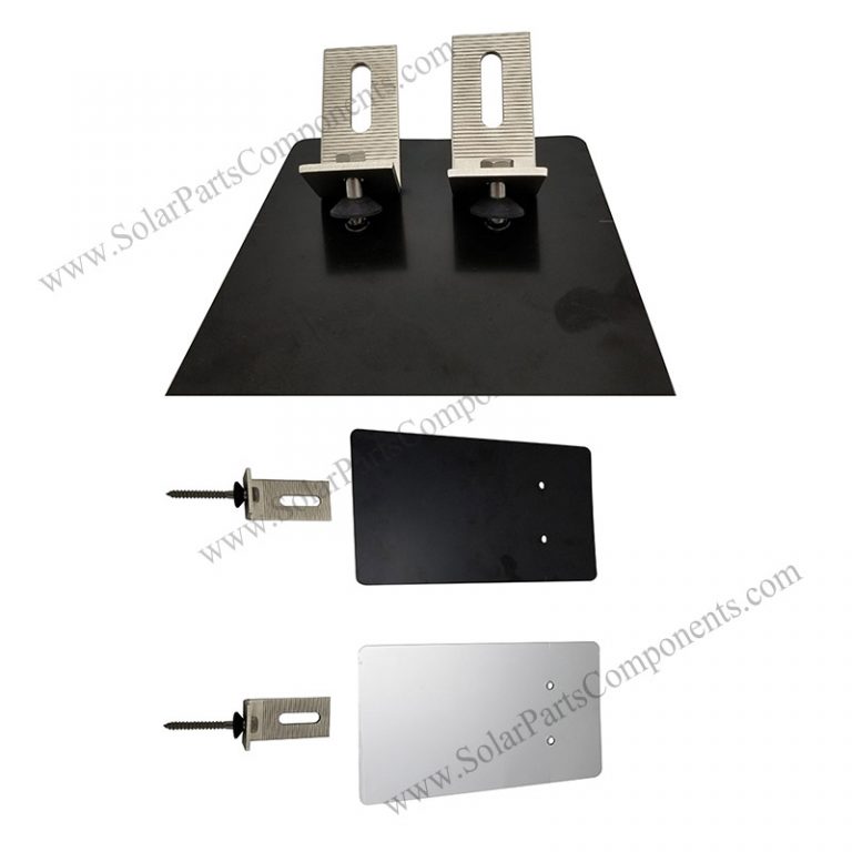 Aluminum flashing for solar roof racking mounting