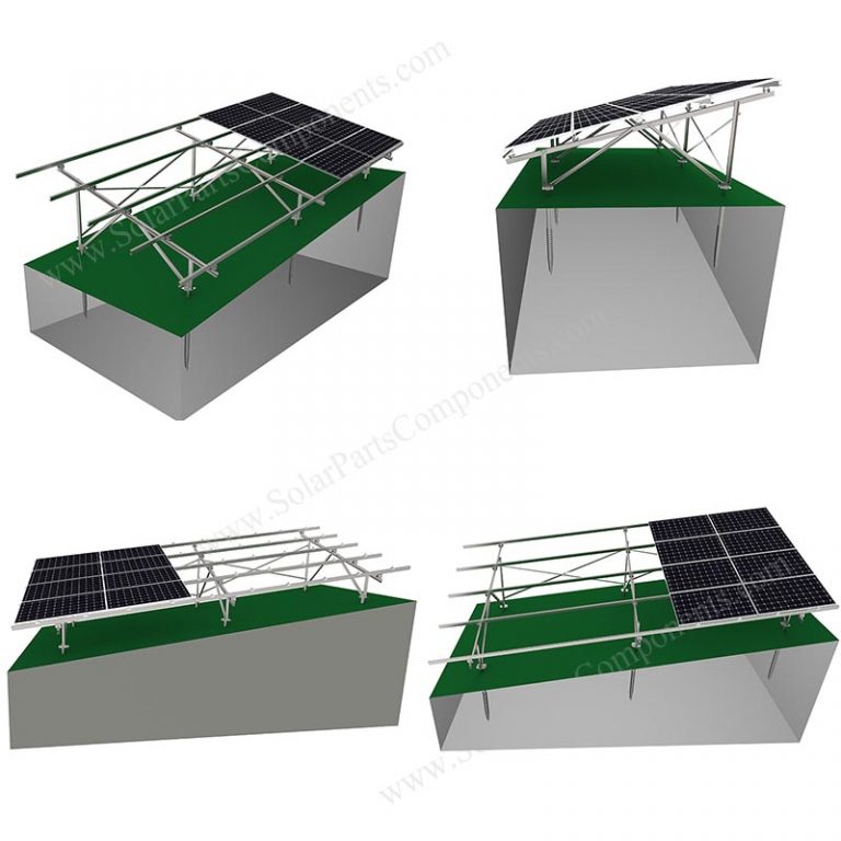 Can solar panels ground mounted on hillside?