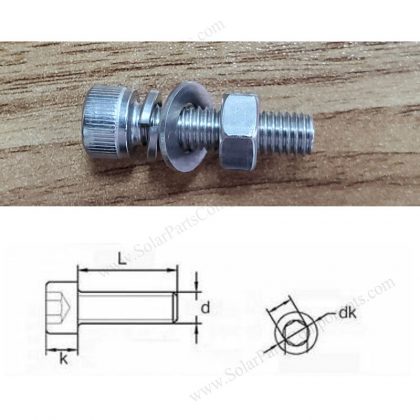 Hex Socket Bolt, M8×30mm Allen Head Screw, A2-70