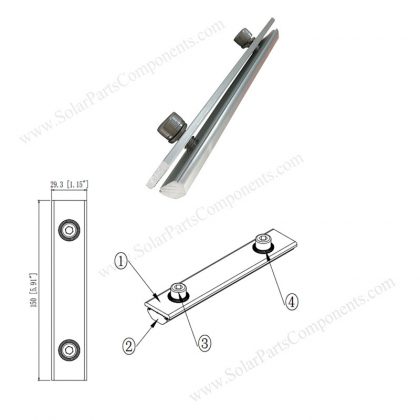 Rail Splice Kit,Aluminum Alloy,SPC-DR-SP