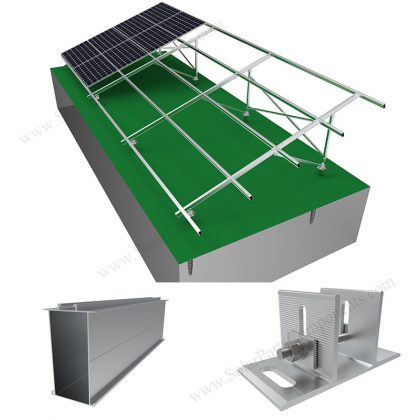 Solar panel ground mounting system, Aluminum, SPC-GA-4H-A