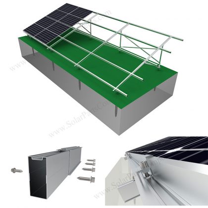Solar panel ground mounting system, Aluminum, SPC-GA-4H-A