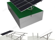 Solar Panel Sloping Ground Mounting System, SPC-GC-4H-W-EW