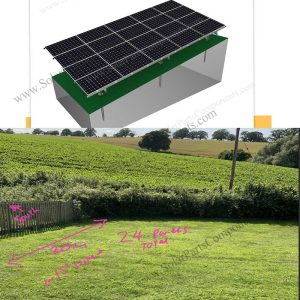 Solar Panel Sloping Ground Mounting System, SPC-GC-4H-W-EW