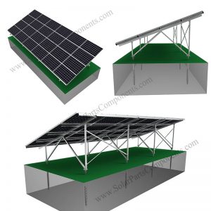 Solar panel ground array mounting