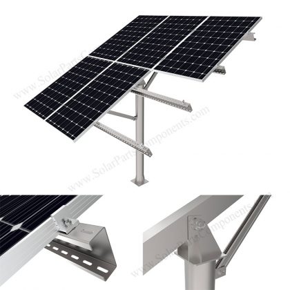 Single Pole Mount Solar Racking Systems,Galvanized Steel
