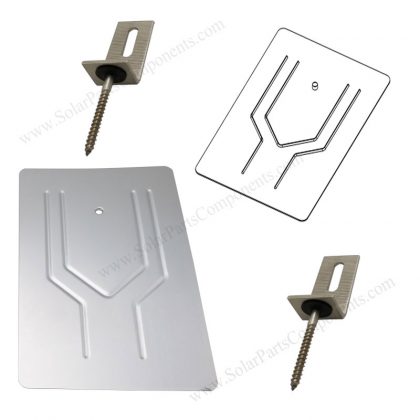 solar roof mounting flashing for asphalt shingle roofs