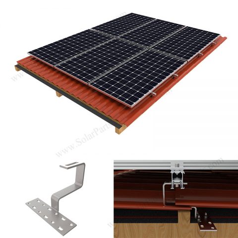 Solar curved tile roof racking system for bottom mounted,SPC-RF-IK07-DR