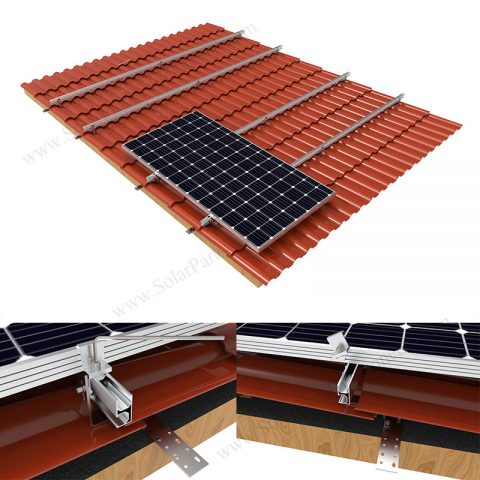 solar mounting system for tile roof, SPC-RF-IK06-DR
