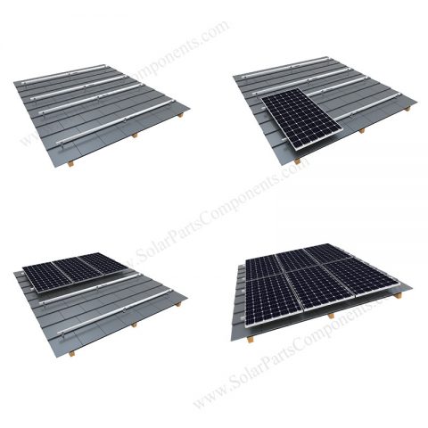 flat tile roof solar racking system,SPC-RF-IK12-DR